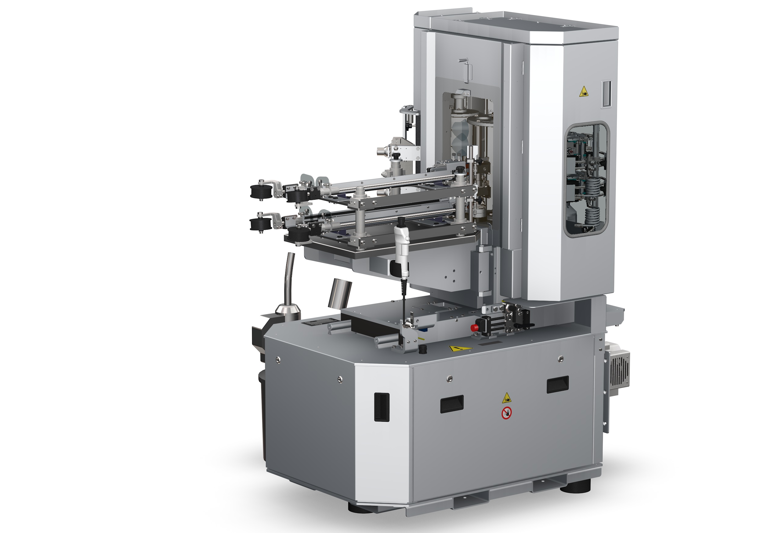 Flexible wrap-around labeling machine for returnable and non-returnabl ...