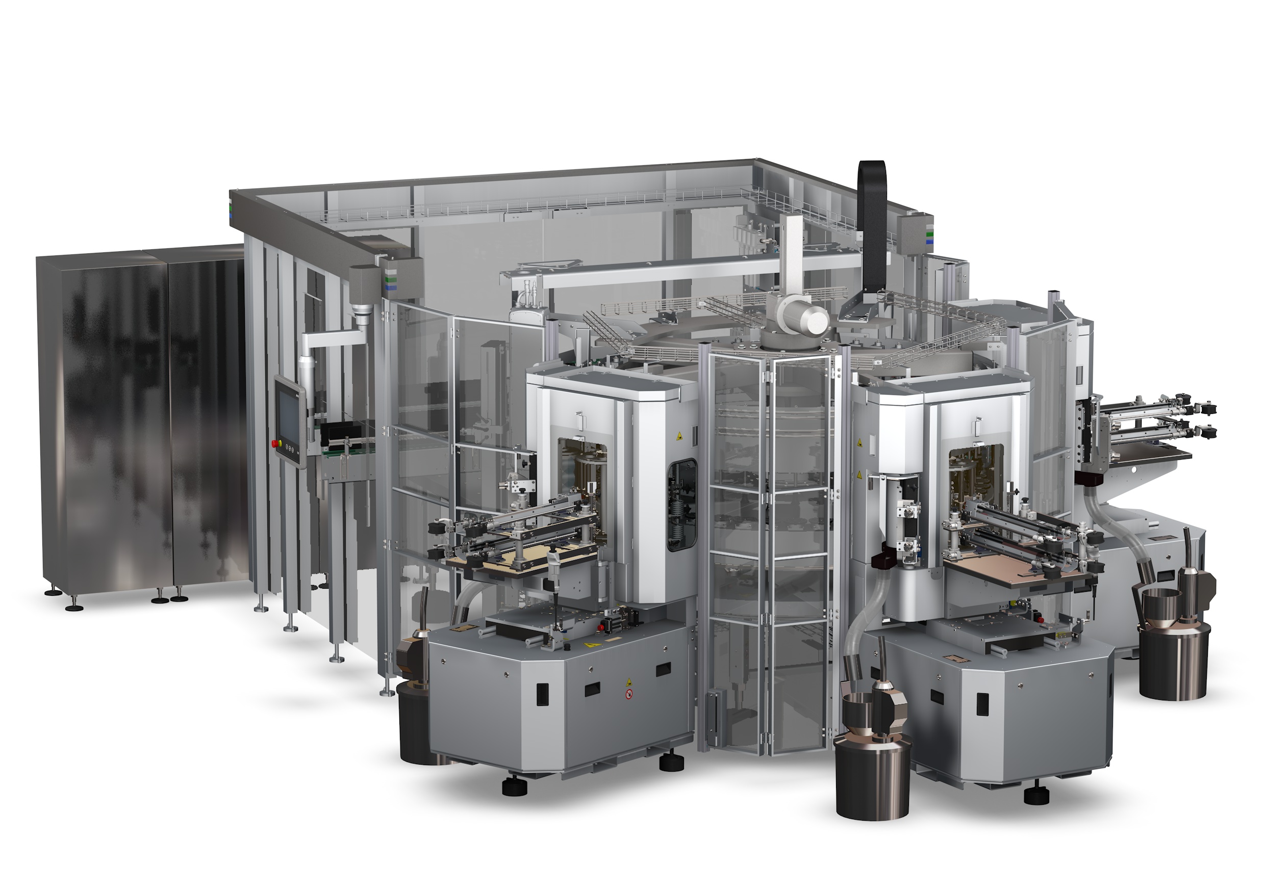 Flexible wrap-around labeling machine for returnable and non-returnabl ...