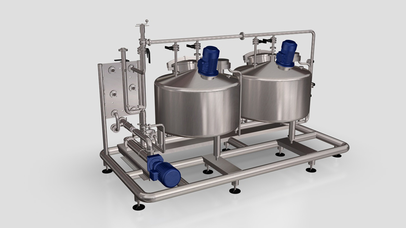 dosing and mixing system for the blending of finished syrups | KHS Group