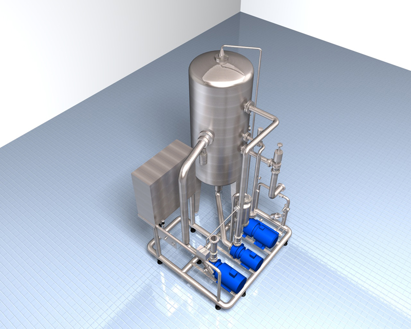 water deaerator for vertical vacuum deaerating | KHS Group
