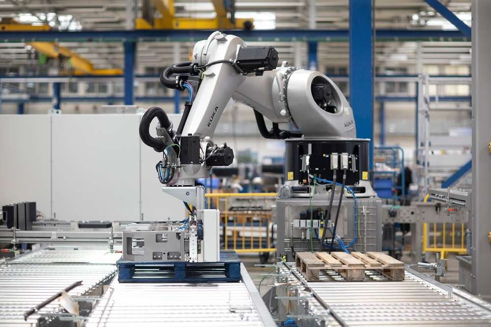 360° articulated robot for palletizing and depalletizing | KHS Group